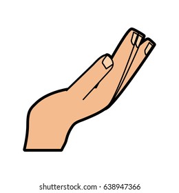 Receive Give Hand Gesture Icon Image Stock Vector (Royalty Free ...