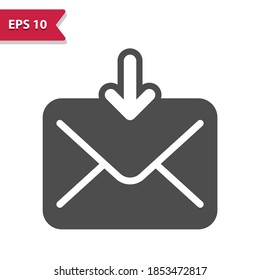 Receive Message Icon Professional Pixel Perfect Stock Vector (Royalty ...