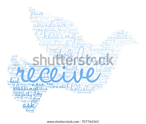 Receive Word Cloud On White Background Stock Vector (Royalty Free ...