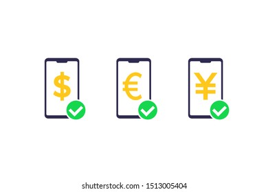 Received Payment Money Vector Icons Stock Vector (Royalty Free ...