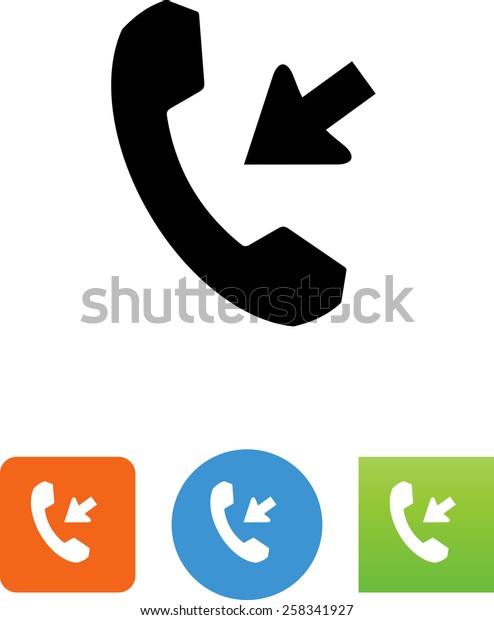 Receiving Phone Call Symbol Stock Vector (Royalty Free) 258341927 ...