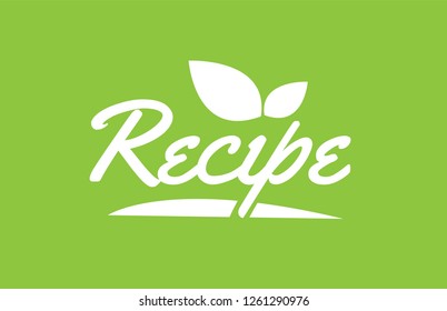 Foods Word Text Leaf Green Background: Vector có sẵn (miễn phí bản ...