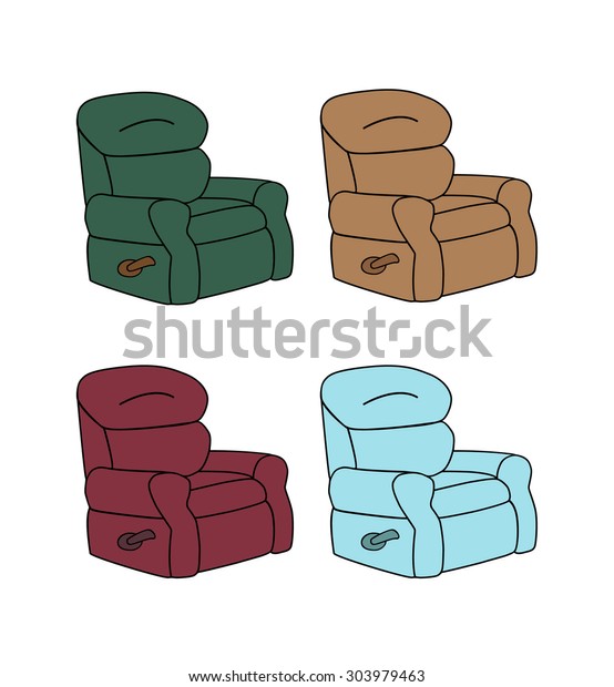 Recliner Cartoon Vector Art Stock Vector (Royalty Free) 303979463