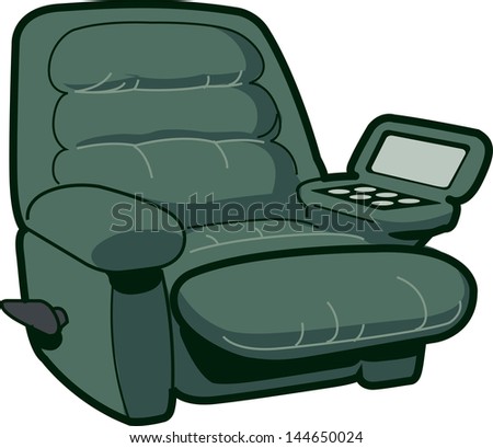Reclining Chair Illustration Stock Vector (Royalty Free) 144650024 ...