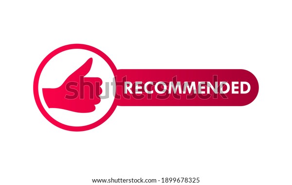 Recommended Design Logo Template Illustration Stock Vector (Royalty ...