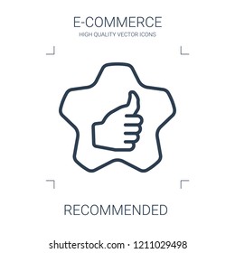 Recommended Icon High Quality Filled Recommended Stock Vector (Royalty ...