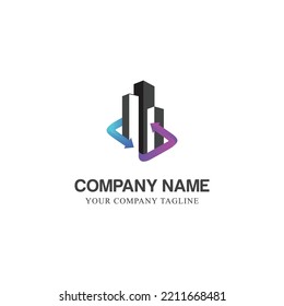Reconstruction Logo Template Best Logo Your Stock Vector (Royalty Free ...