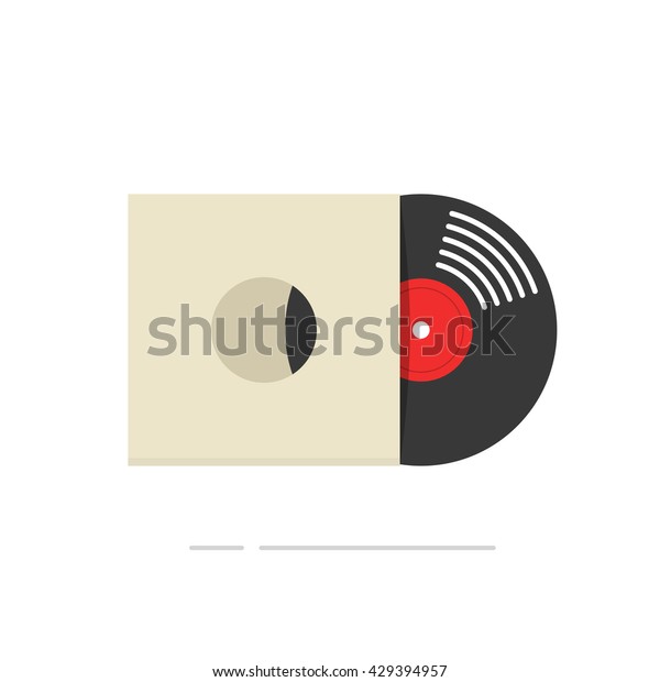 Record Album Vector Icon Isolated On Stock Vector (Royalty Free) 429394957