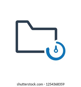 Record History Icon Stock Vector (Royalty Free) 1254368359