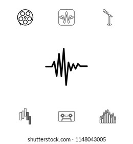 Record Icon Collection 7 Record Outline Stock Vector (Royalty Free ...