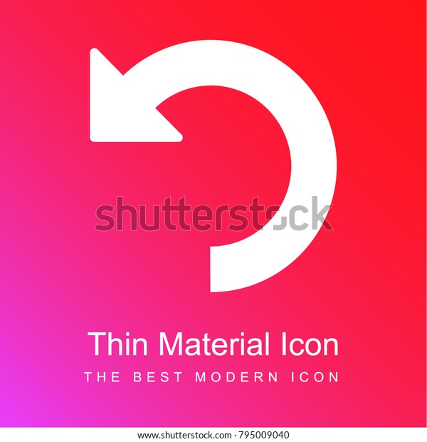 Recovery Arrow Red Pink Gradient Material Stock Vector (Royalty Free ...