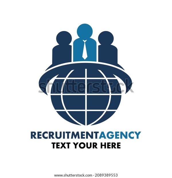 Recruitment Agency Vector Logo Template Illustrationthis Stock Vector ...