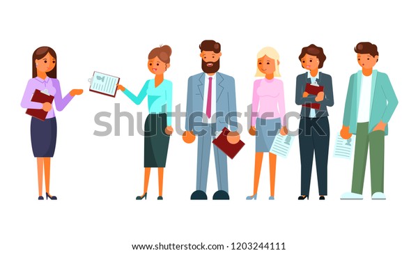 Recruitment Process Concept Vector Illustration Isolated Stock Vector ...