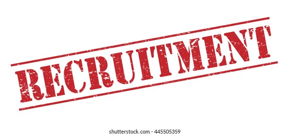 Recruitment Vector Stamp On White Background Stock Vector (Royalty Free ...
