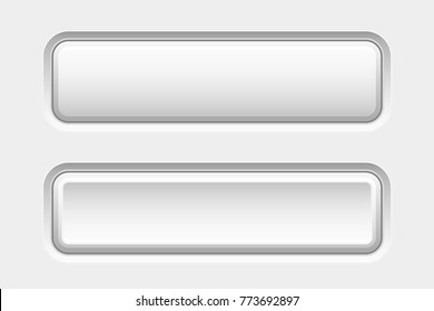 Rectangle Blank Buttons Vector 3d Illustration: vector de stock (libre ...