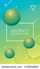 Rectangle Frame Colorful Abstract Background Balls Stock Vector ...