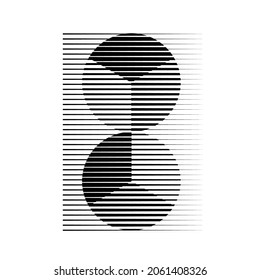 Rectangle Logo Lines Circle Unusual Icon Stock Vector (Royalty Free ...