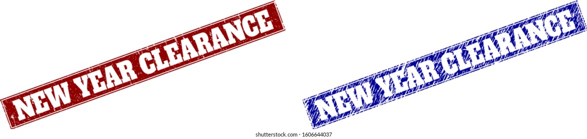 Rectangle New Year Clearance Watermarks Blue Stock Vector (Royalty Free ...