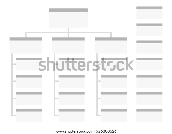 Rectangle Organization Chart Infographics People Icon Stock Vector ...