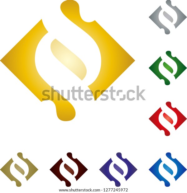 Rectangle Paragraph Signs Different Colors Collection Stock Vector ...