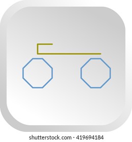 Rectangle Style Color Cycle Symbol: vector de stock (libre de regalías ...
