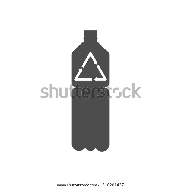 Recyclable Plastic Recycled Bottle Icon Vector Stock Vector (Royalty ...