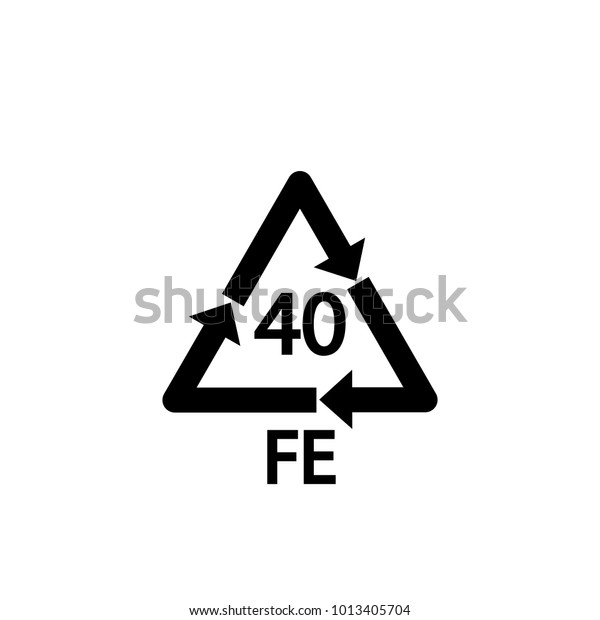 Recyclable Steel Vector Illustration Sign Stock Vector (Royalty Free ...