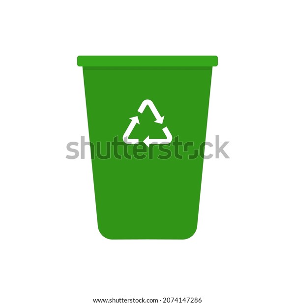 Recycle Bin Recycling Symbol Logo Isolated Stock Vector (Royalty Free ...