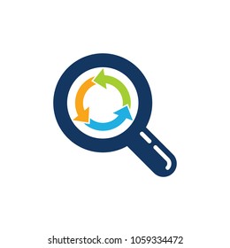 Recycle Find Logo Icon Design Stock Vector (Royalty Free) 1059334472 ...