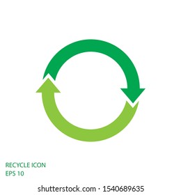Recycle Icon Circle Arrows Green Vector Stock Vector (Royalty Free ...