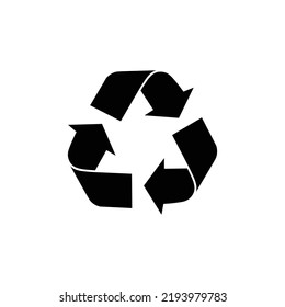 Recycle Icon Flat Vector Illustration Stock Vector (Royalty Free ...