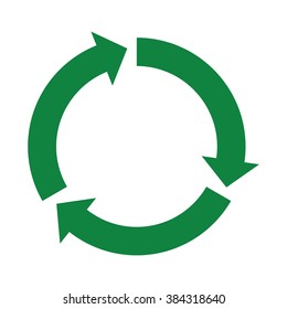 Recycle Icon Vector Illustration Isolated On Stock Vector (Royalty Free ...