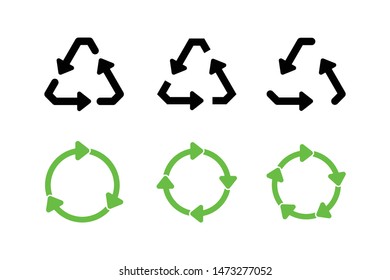 Recycling Icon Arrow That Revolves Endlessly Stock Vector (Royalty Free ...
