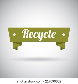 Recycle Label Design Vector Illustration Stock Vector (Royalty Free ...