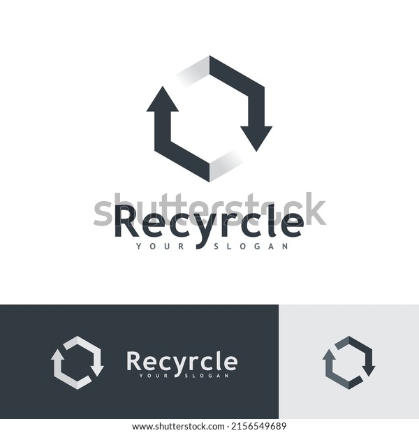 Recycle Logo Icon Vector Recycling Illustration Stock Vector (Royalty ...