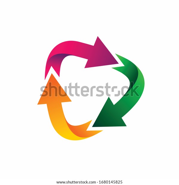 Recycle Logo That Formed Play Button Stock Vector (Royalty Free ...