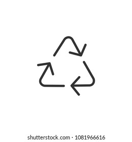 Recycle Modern Simple Outline Vector Icon Stock Vector (Royalty Free ...