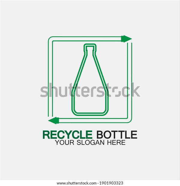 Recycle Plastic Bottle Logo Icon Vector Stock Vector (Royalty Free ...