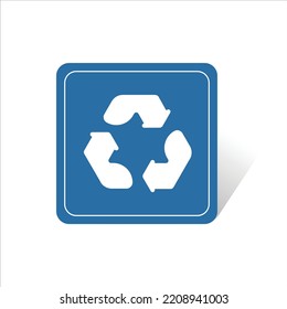 Recycle Sign Can Be Used Icon Stock Vector (Royalty Free) 2208941003 ...