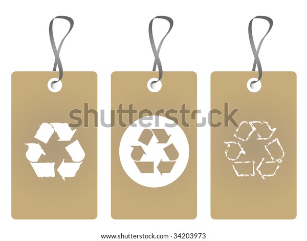 Recycle Tags Stock Vector (Royalty Free) 34203973 | Shutterstock