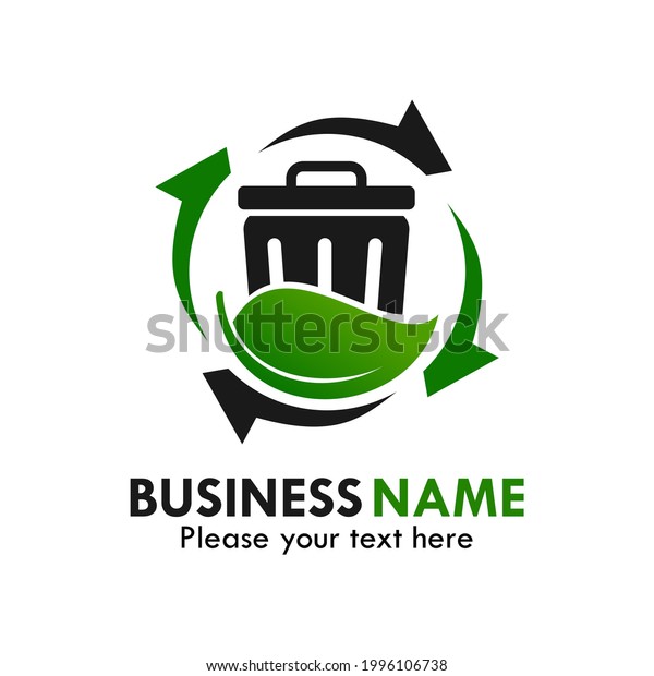 Recycle Trash Logo Template Illustration Stock Vector (Royalty Free ...