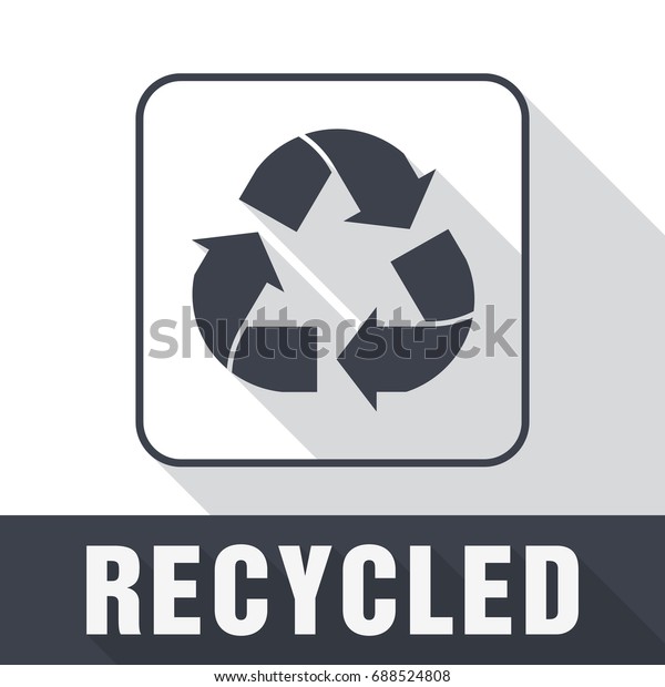 Recycled Packaging Symbol Sign Delivery Cargo Stock Vector (Royalty ...