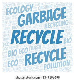 Recycled Paper Word Cloud Stock Vector (Royalty Free) 1349196599 ...