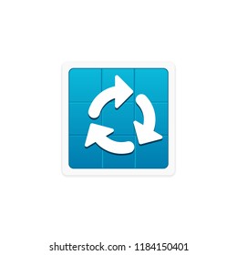 Recycling App Icon Stock Vector (Royalty Free) 1184150401 | Shutterstock