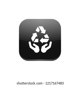 Recycling App Icon: เวกเตอร์สต็อก (ปลอดค่าลิขสิทธิ์) 1210001068 ...
