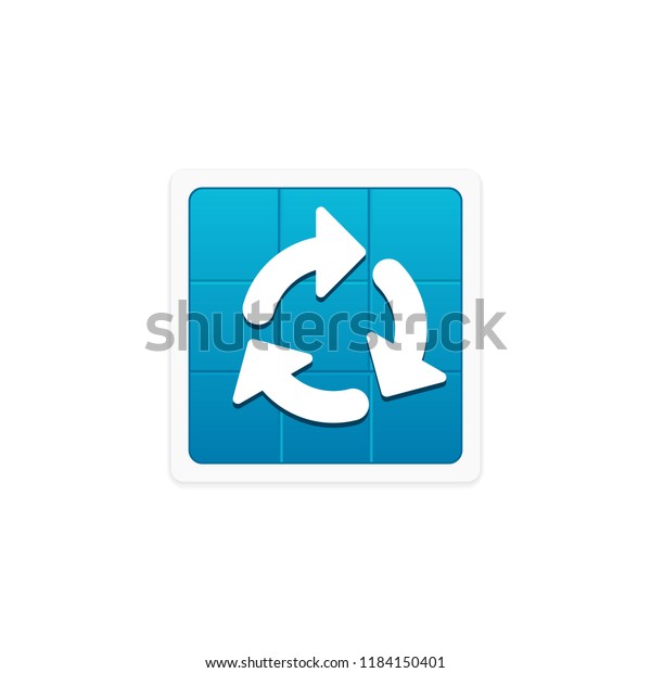 Recycling App Icon Stock Vector (Royalty Free) 1184150401 | Shutterstock