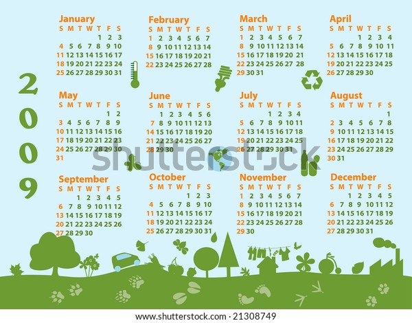 Recycling Environment Calendar Part 3 Vector 스톡 벡터(로열티 프리) 21308749 ...