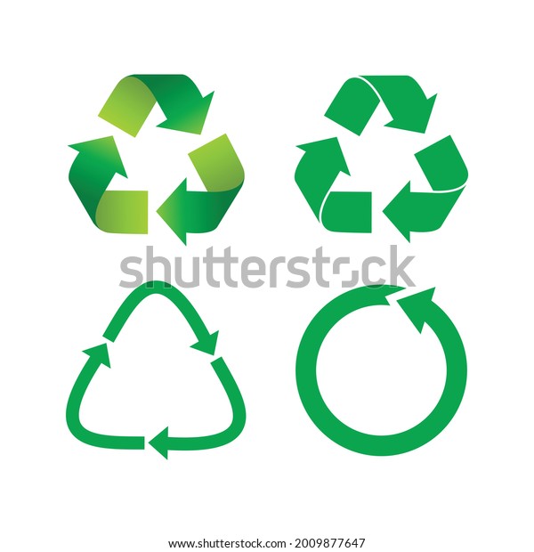 Recycling Logo Recycle Icon Vector Isolated Stock Vector (Royalty Free ...