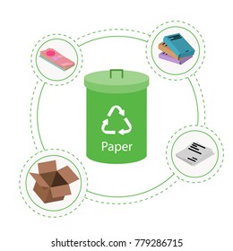Recycling Paper Waste Stock Vector (Royalty Free) 779286715 | Shutterstock