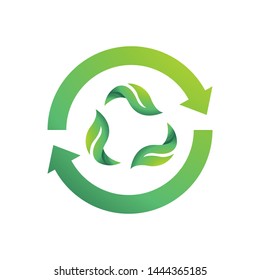 Recycling Waste Reduction Logo Template Vector Stock Vector (Royalty ...
